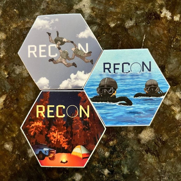 RECON "Air Land and Sea" Sticker Pack - RECON Rings