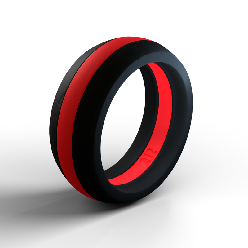 Thin Red Line Silicone Ring - RECON Rings